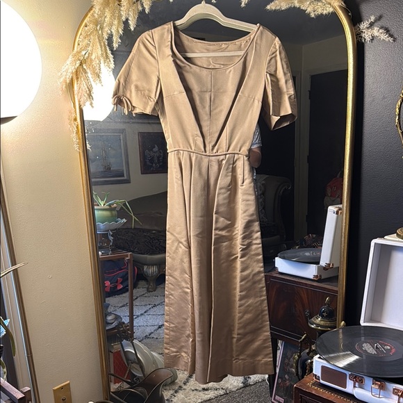ben barrack | Dresses | Vintage Ben Barrack Tan Dress | Poshmark